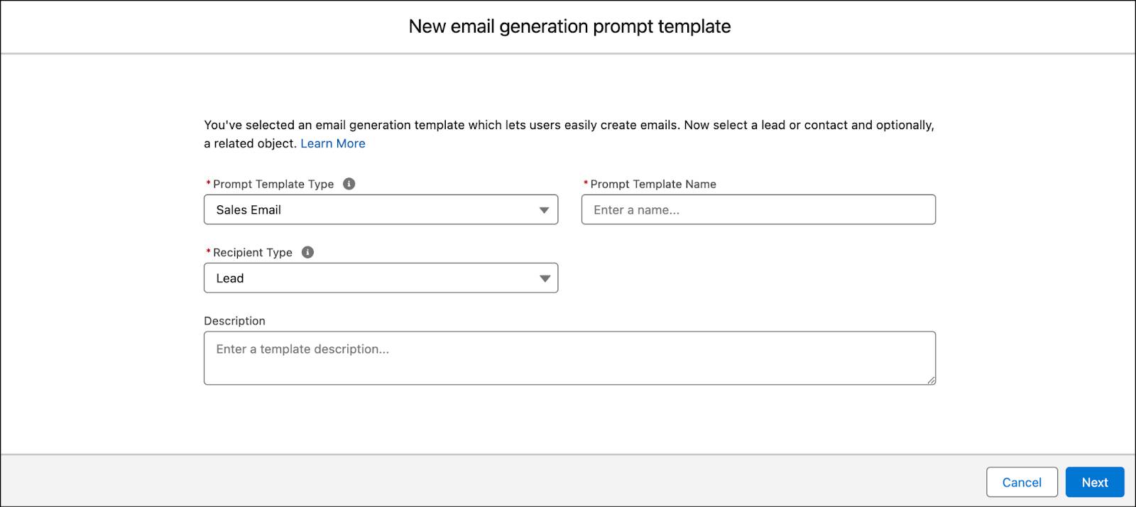Criar e embasar modelos de prompt | Salesforce Trailhead