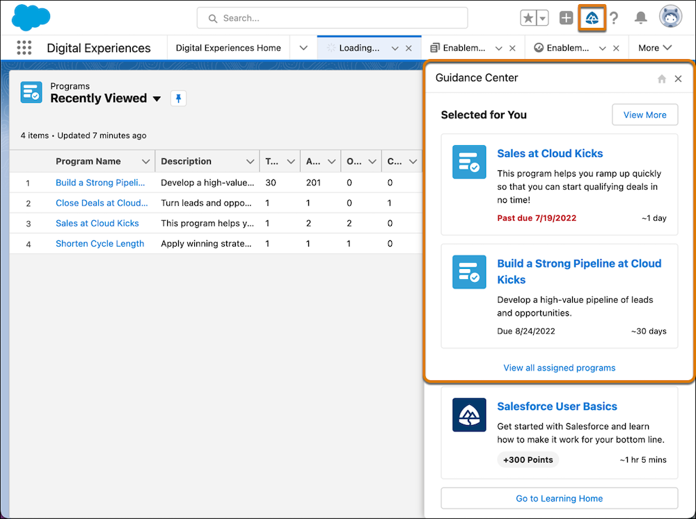 Assign and Track Enablement Programs Unit | Salesforce Trailhead