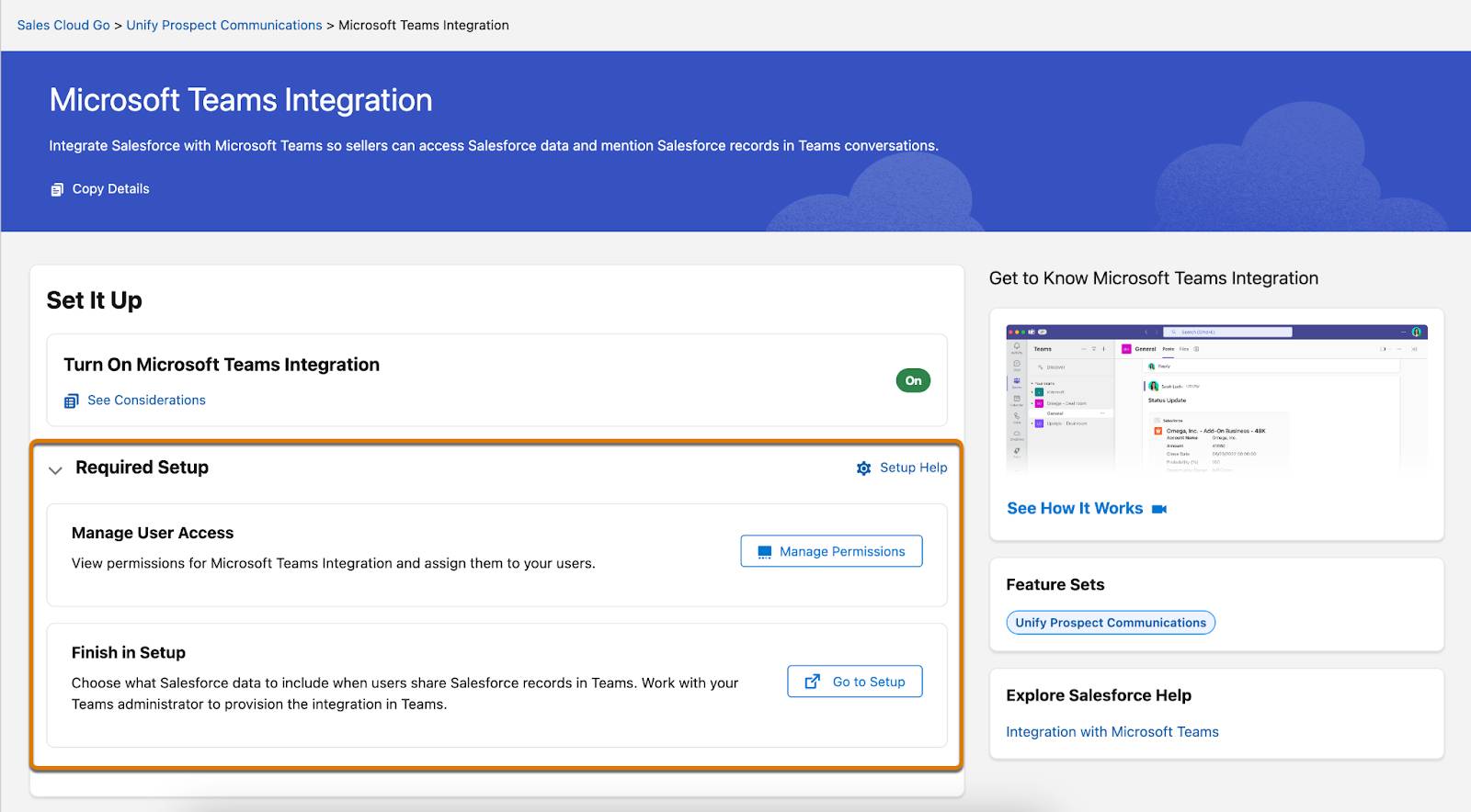 Discover, Set Up, and Configure a Feature | Salesforce Trailhead