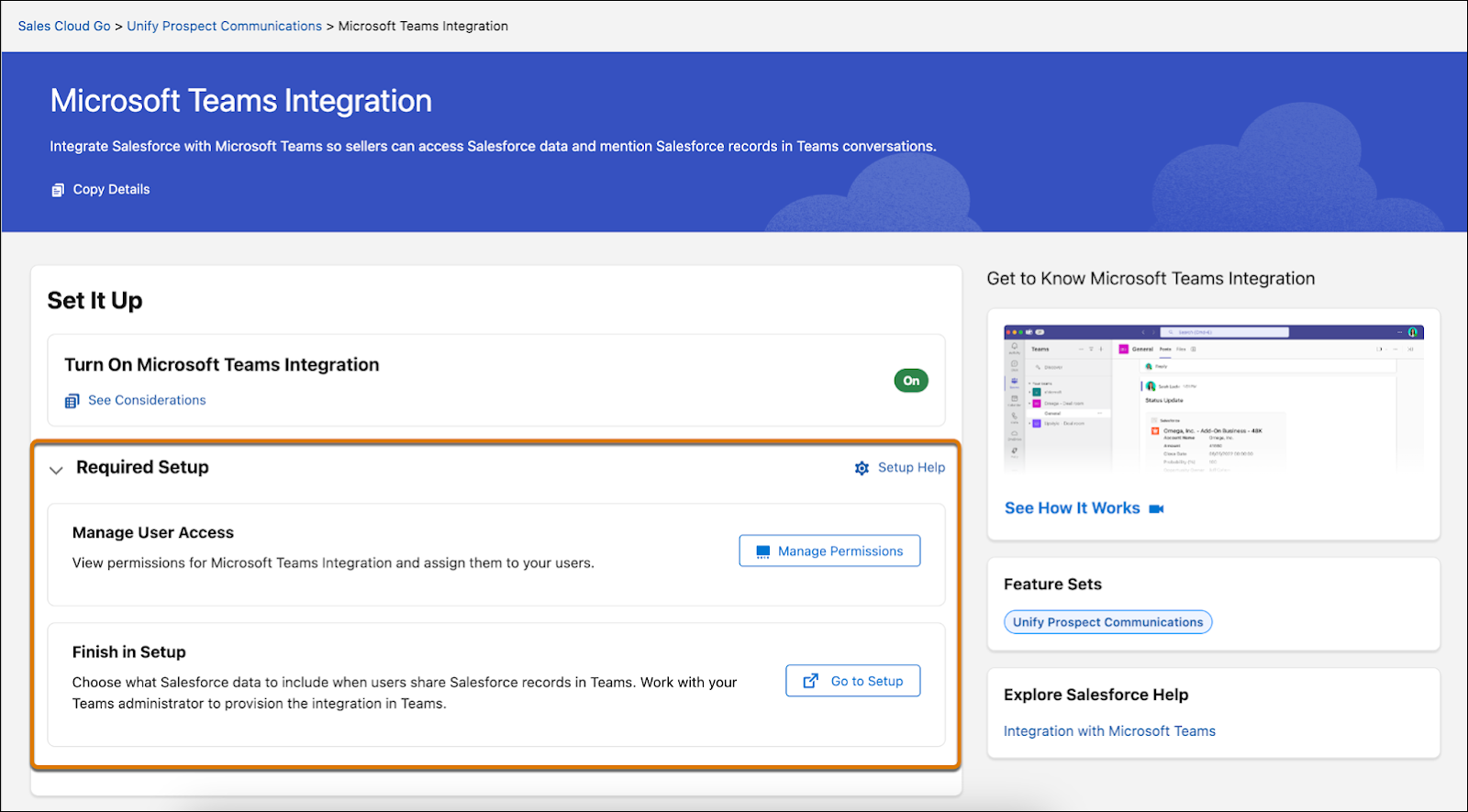 Discover, Set Up, and Configure a Feature | Salesforce Trailhead