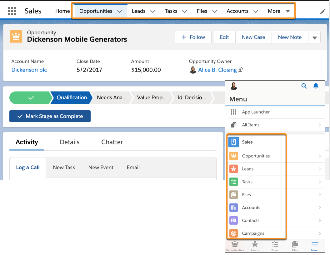 Customize Navigation Unit Salesforce Trailhead