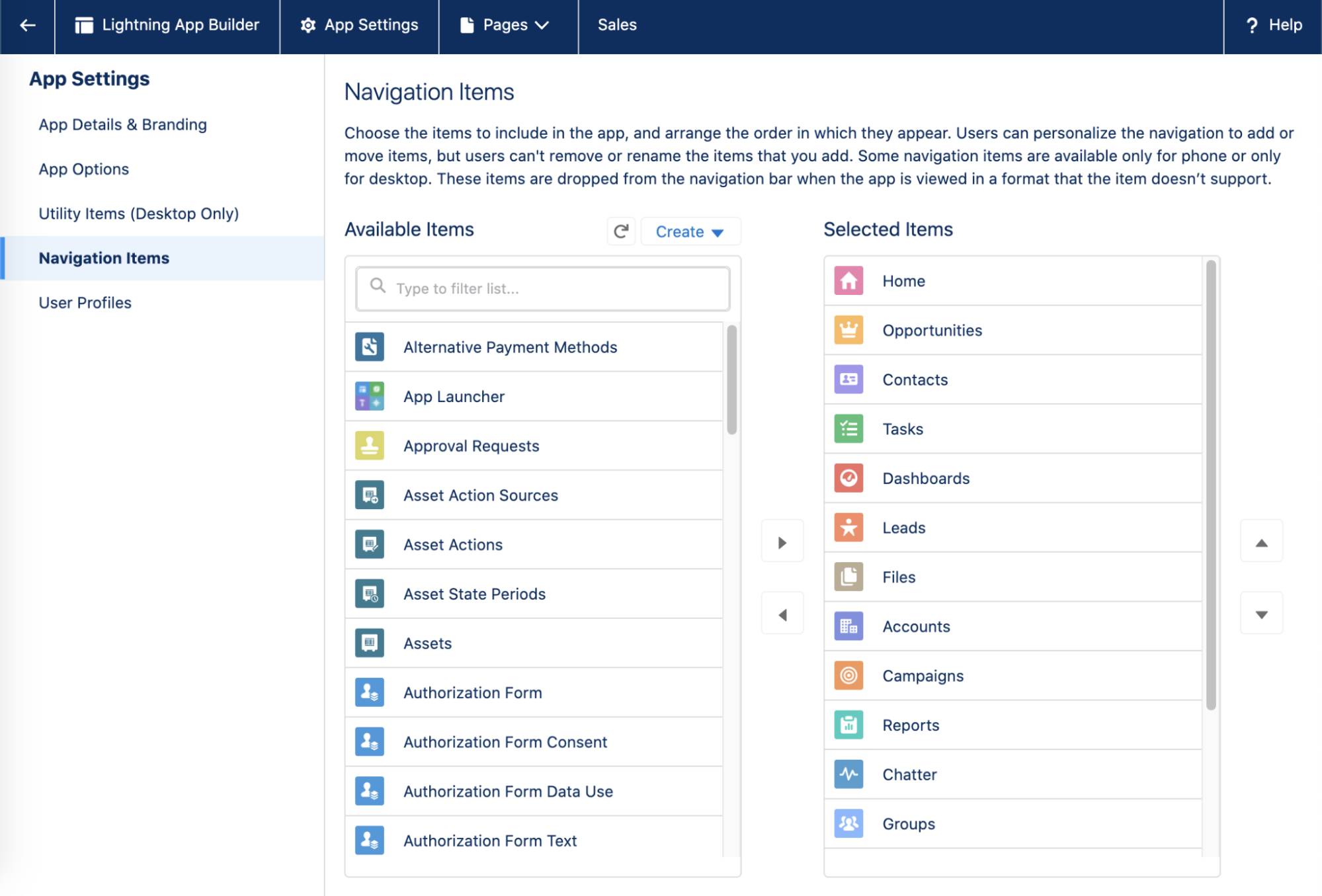 Customize Navigation Menu for Salesforce App | Salesforce Trailhead
