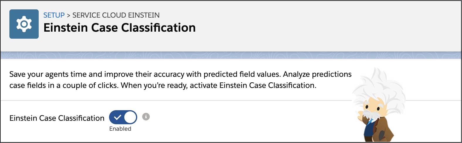 Turn On Einstein Case Classification Unit Salesforce Trailhead