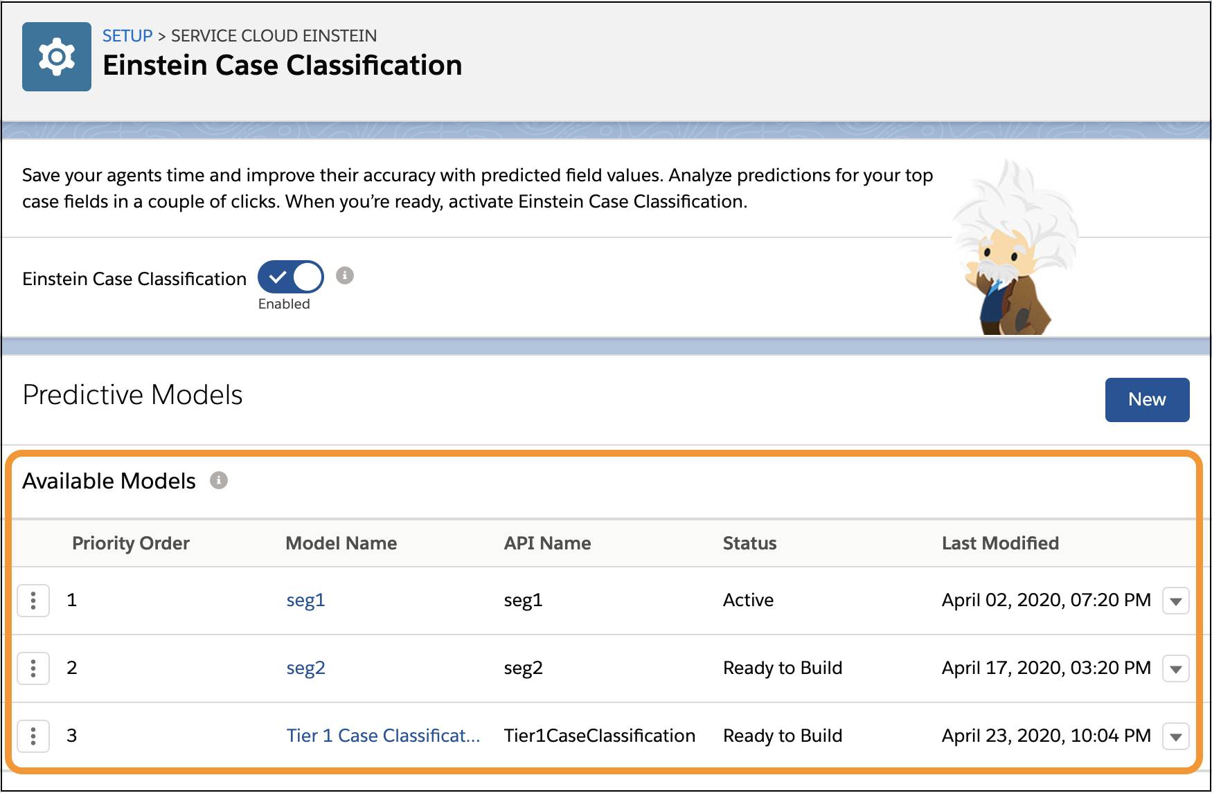 Turn On Einstein Case Classification Unit | Salesforce Trailhead