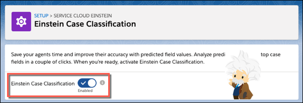Turn On Einstein Case Classification Unit Salesforce Trailhead