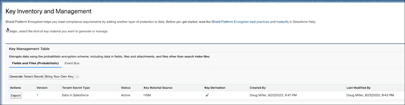 Set Up and Manage Shield Platform Encryption | Salesforce Trailhead