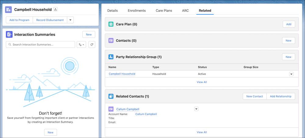 Manage Households Unit | Salesforce Trailhead