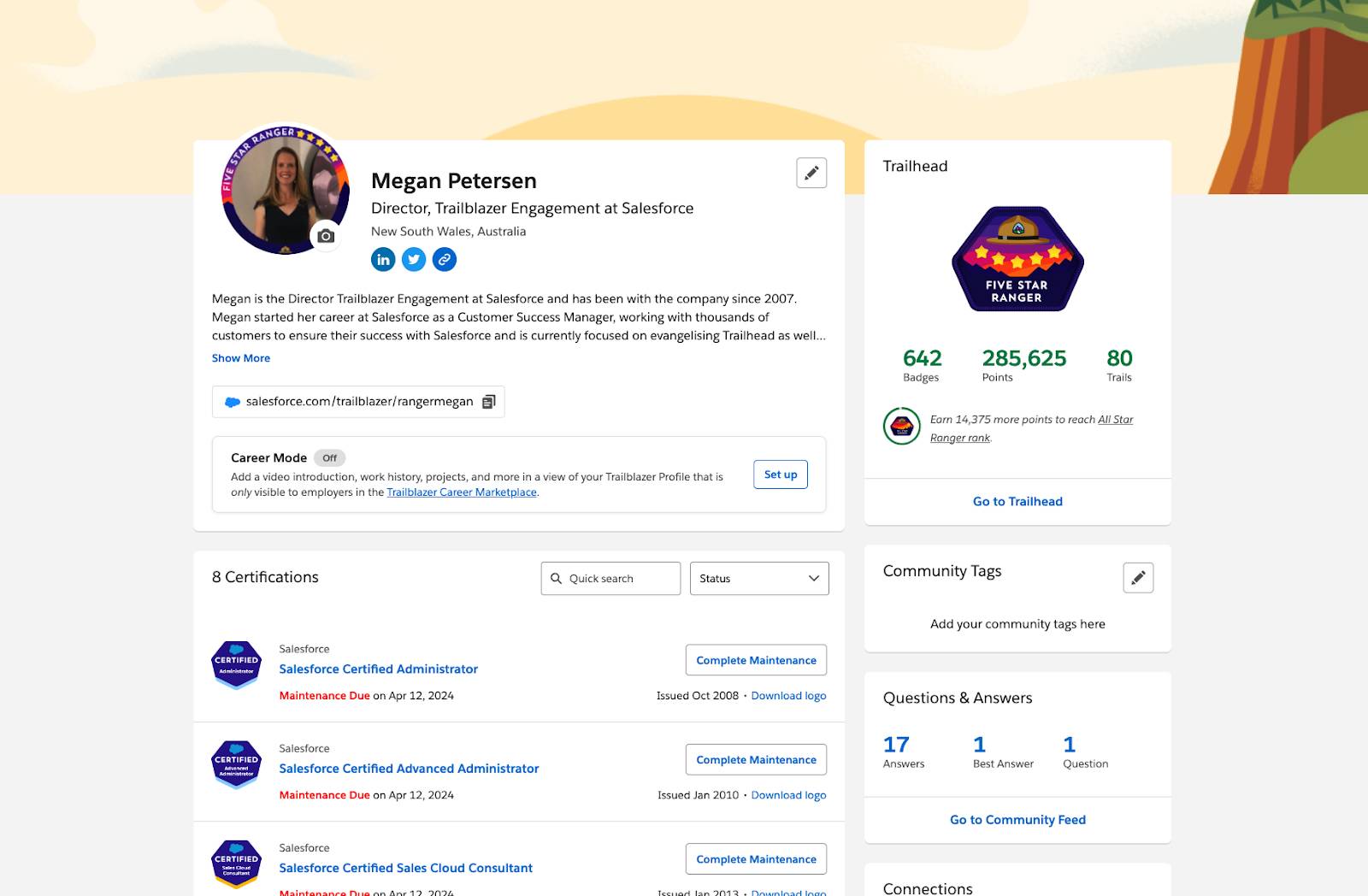 View and Update Your Trailhead Profile | Salesforce Trailhead