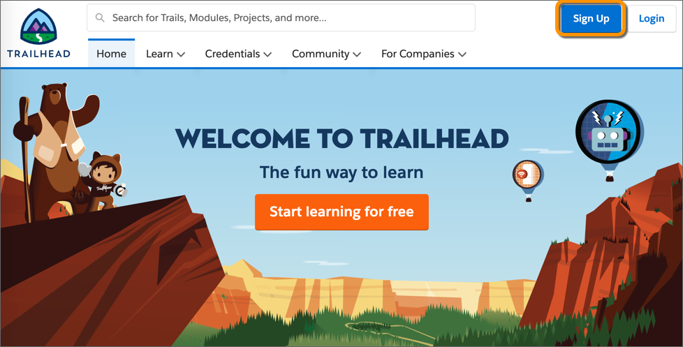 Trailhead の使用開始 単元 | Salesforce Trailhead