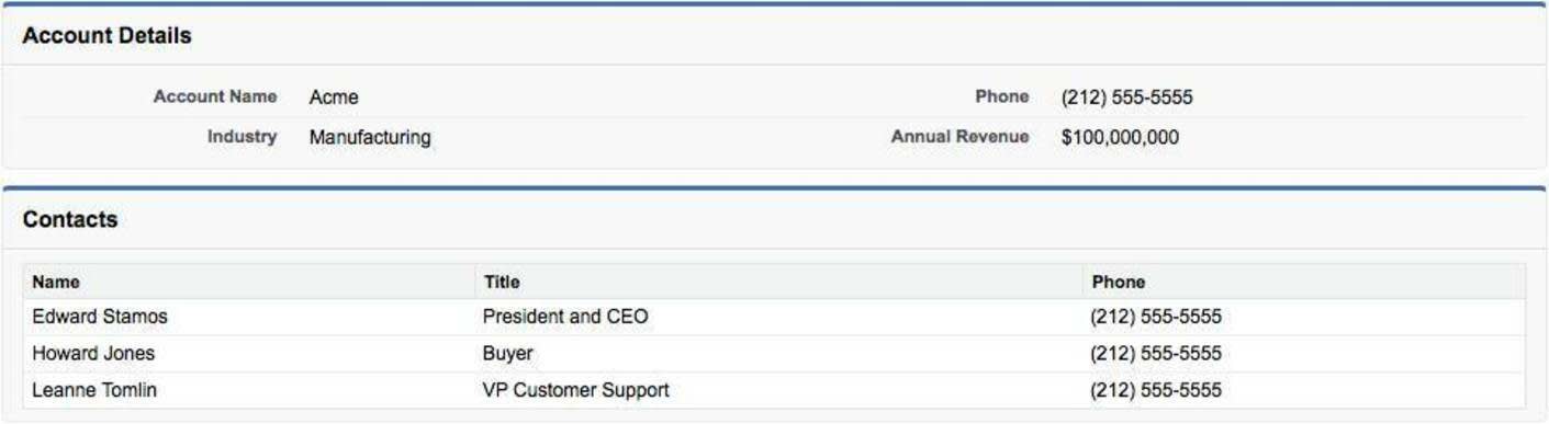 Display Records, Fields, and Tables | Salesforce Trailhead