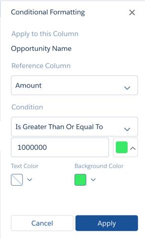 Excel Conditional Formatting for Dashboards | Salesforce Trailhead