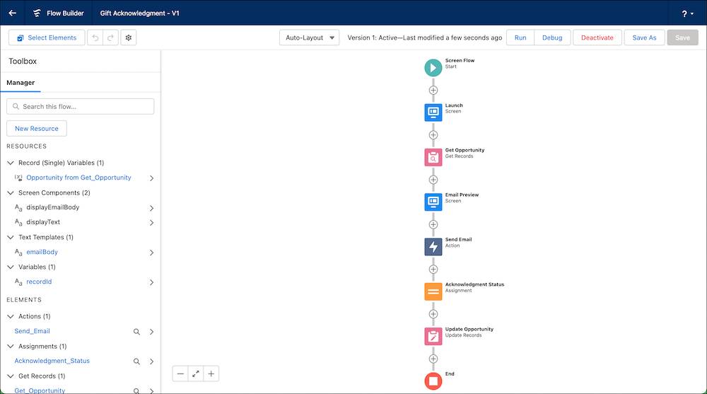Add a Screen to Your Flow and Get Records Unit | Salesforce Trailhead