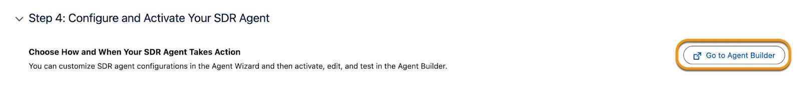 Configuration et activation de votre agent SDR Agentforce | Salesforce