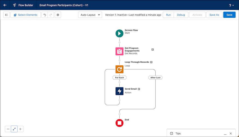 Build the Flow | Salesforce Trailhead