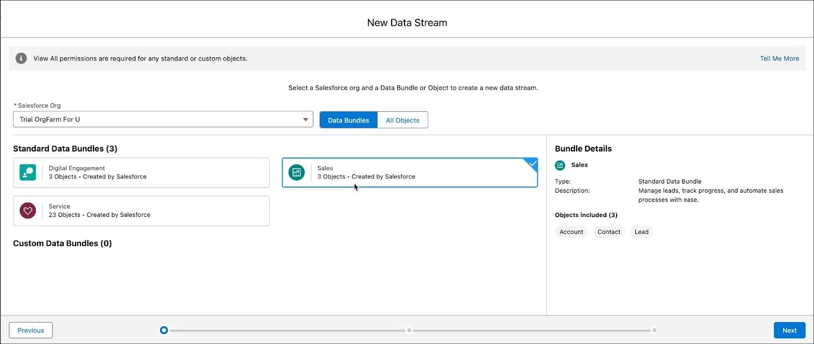 Data Stream Creation Tips Salesforce Trailhead