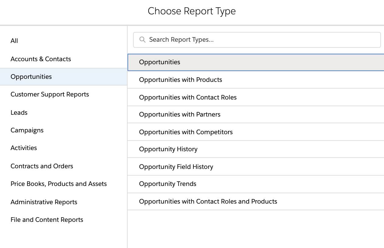 Create a Simple Custom Report Unit | Salesforce Trailhead