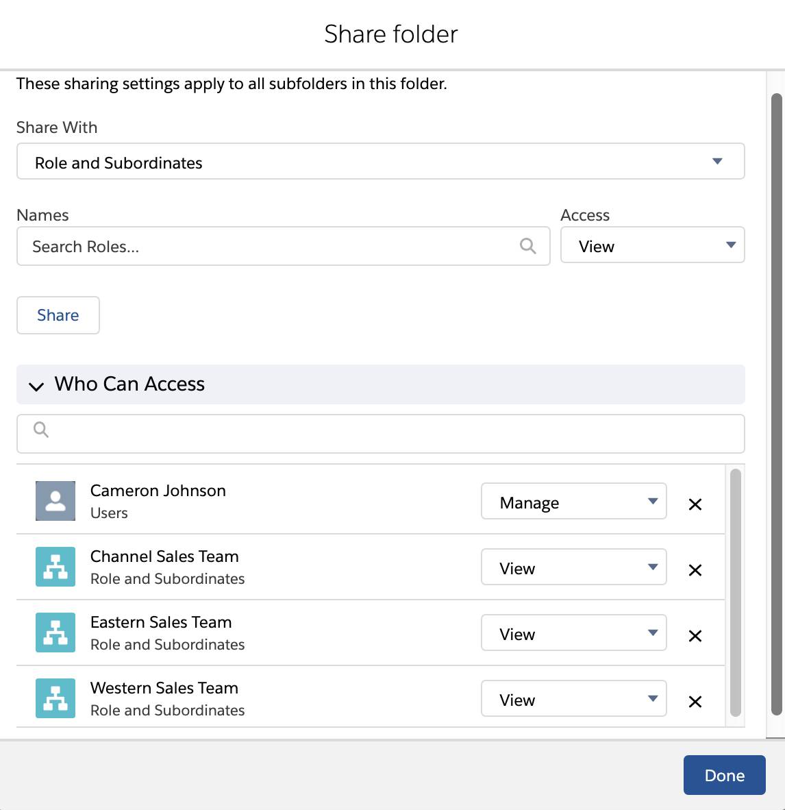 Unidade Criar pastas de relatórios e painéis | Salesforce Trailhead