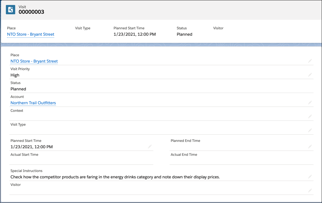 Define Action Plan Templates and Plan Visits Unit | Salesforce