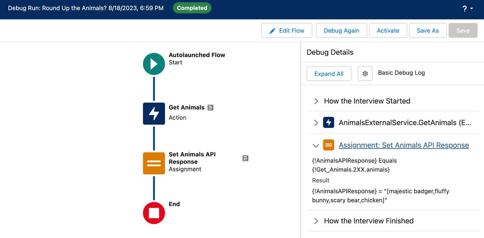 Create a Custom API Data Flow