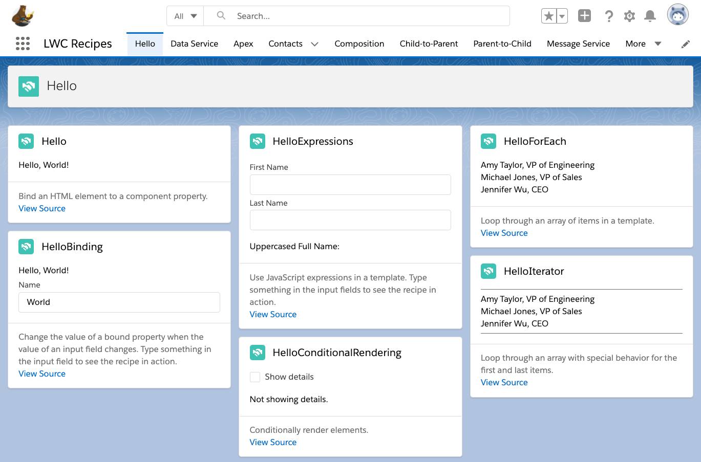 Explore Salesforce Sample Apps & Code Examples | Salesforce Trailhead