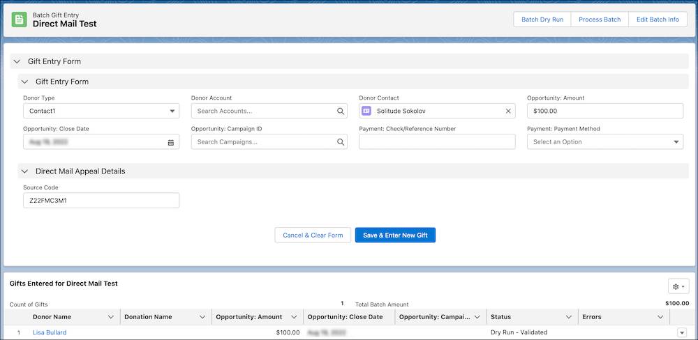 Enable Gift Entry Unit | Salesforce Trailhead