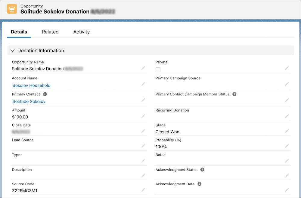 Optimize Gift Entry & Batch Donation Processing | Salesforce Trailhead