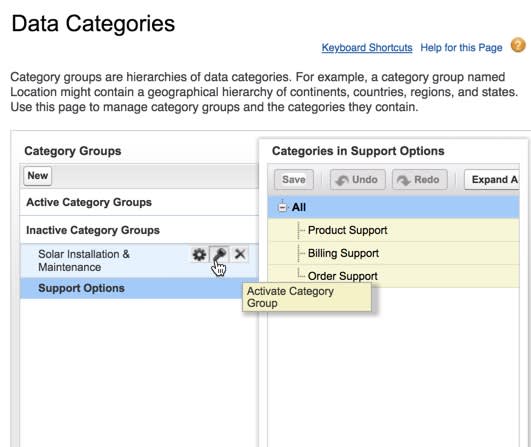 Unidad Create and Customize Data Categories | Salesforce Trailhead