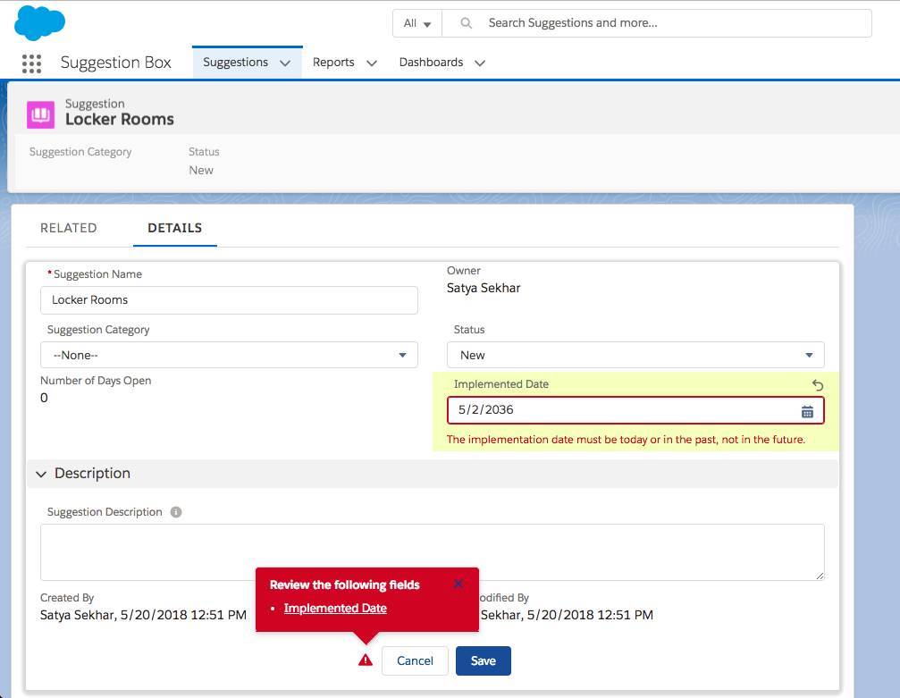 Add Business Logic | Salesforce Trailhead