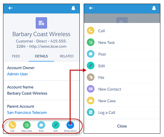 Create Publisher Actions Unit Salesforce Trailhead