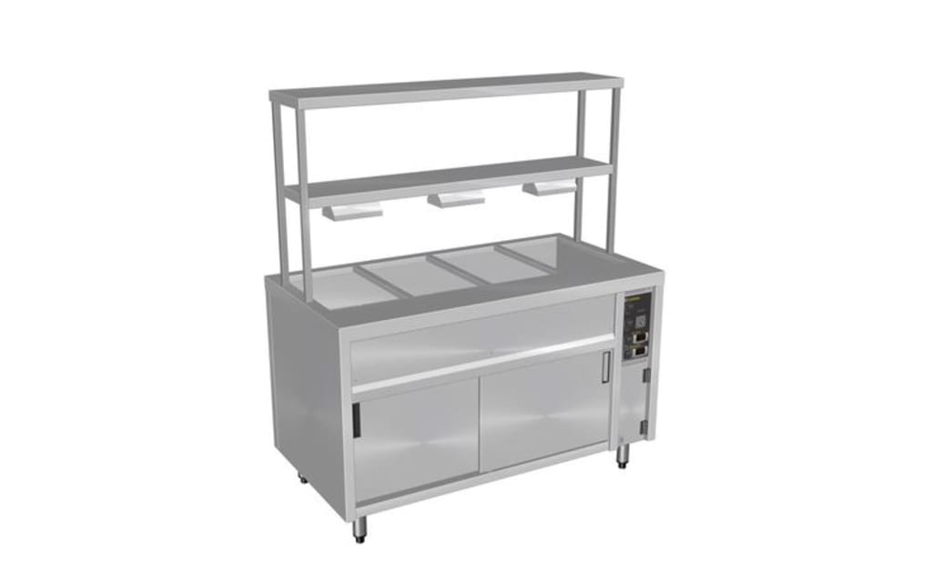 Culinaire Pass Through Bain Marie Hot Cupboard Island Model with Double ...