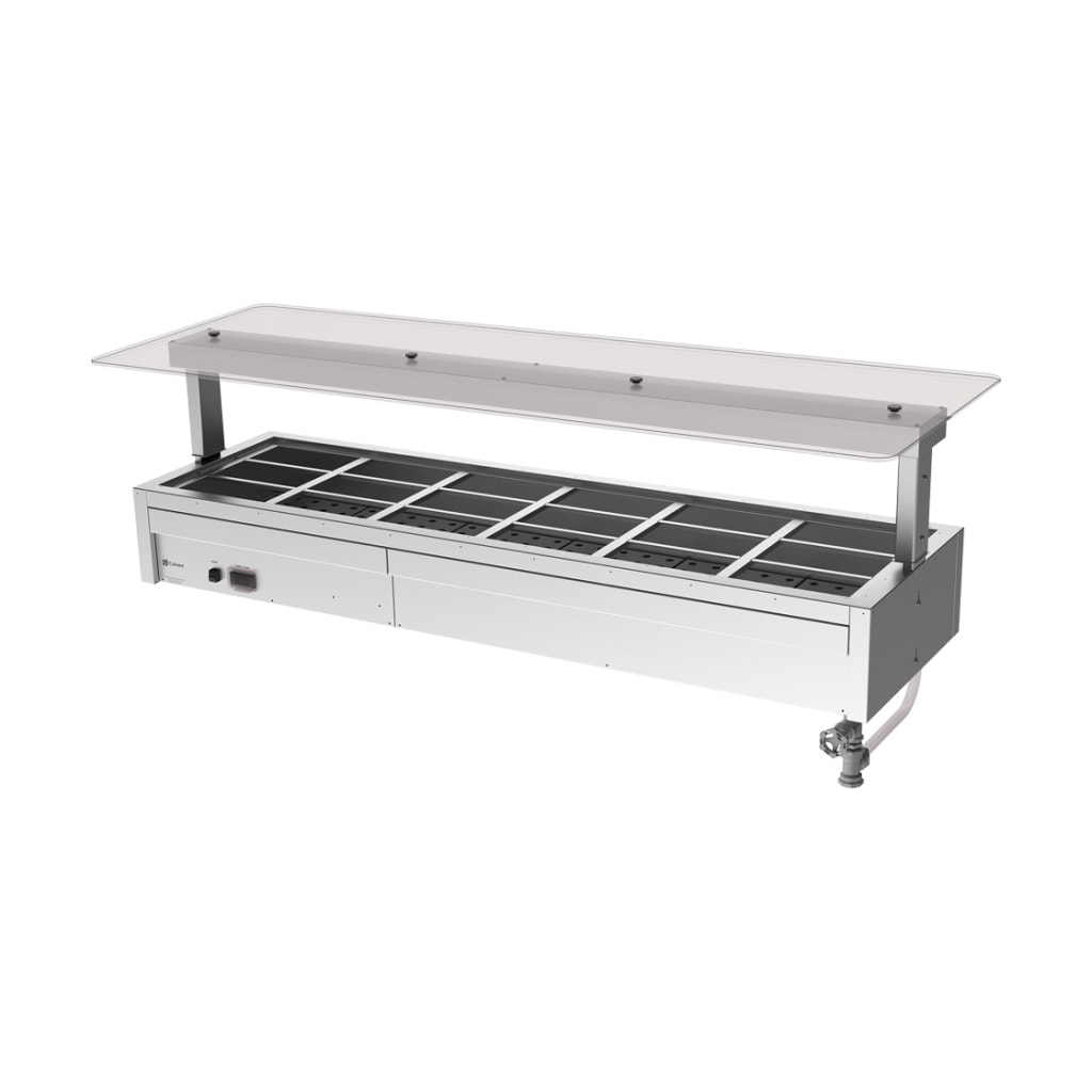 Culinaire Counter Line Bain Marie With Flat Glass Gantry