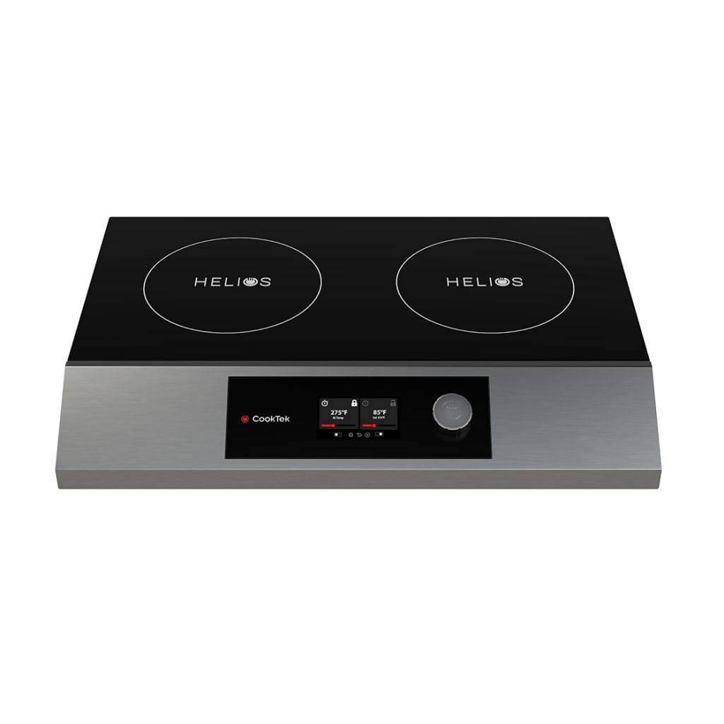 CookTek Helios Dual Hob Side by Side Countertop Induction Cooktop 20 ...