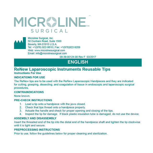 IFUs | Microline Surgical