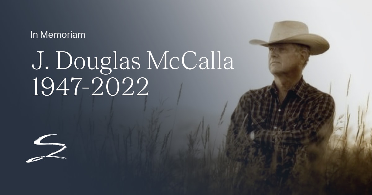 In Memoriam: J. Douglas McCalla 1947-2022