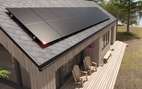 Solcelle og energi til hytte