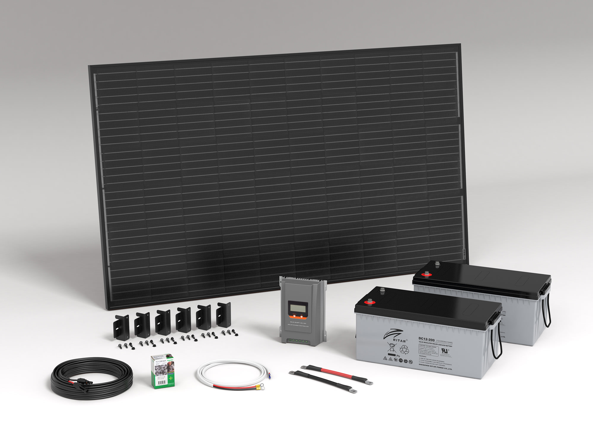 Solcellepakke 335W AGM PERC | Hyttetorget