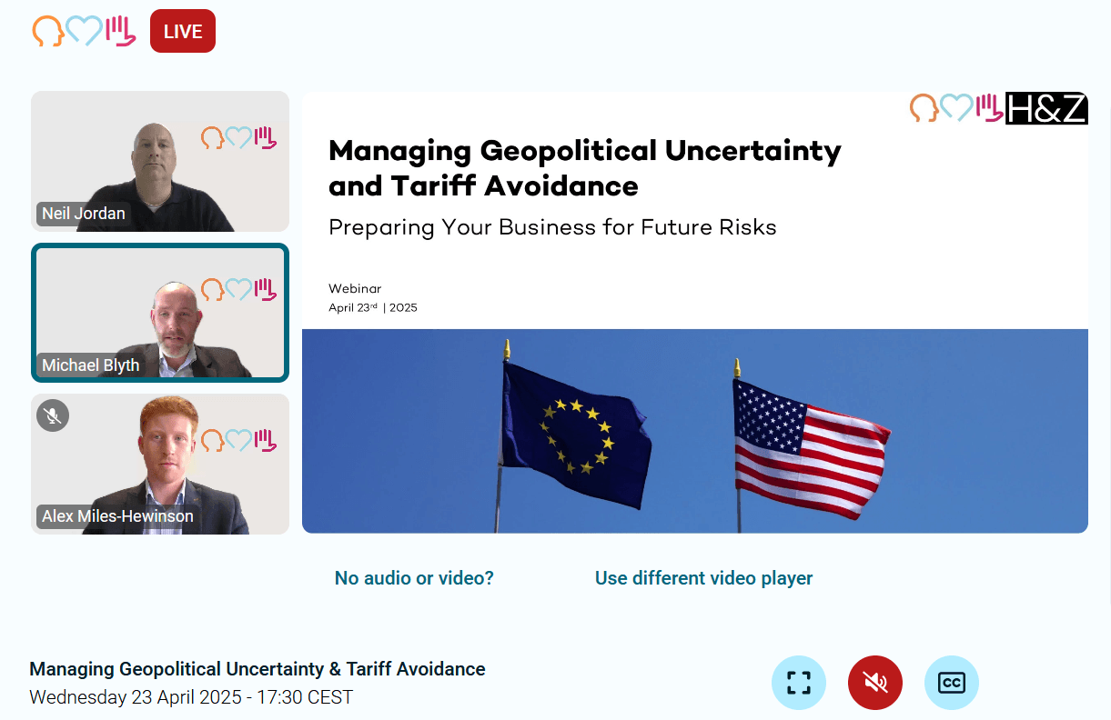 Managing Geopolitical Uncertainty and Tariff Avoidance