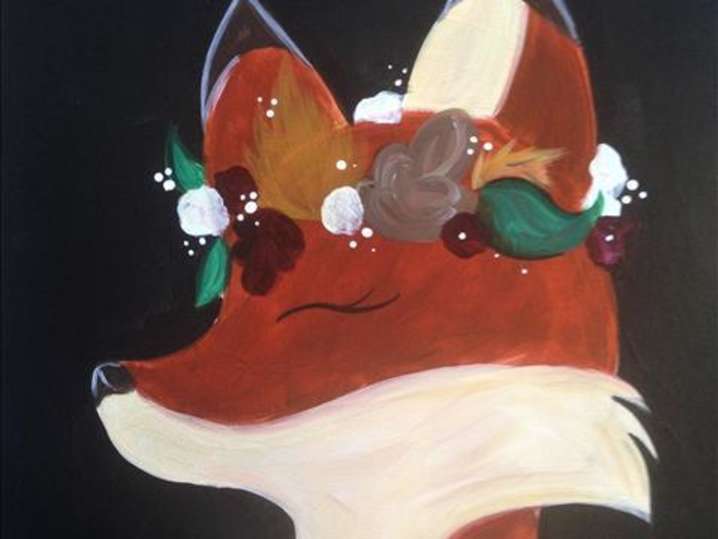 Paint and Sip - Fox in a Flower Crown - Houston | Classpop!