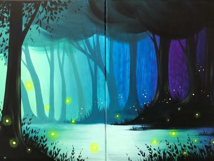 Paint and Sip - Together in the Forest - Houston | Classpop!