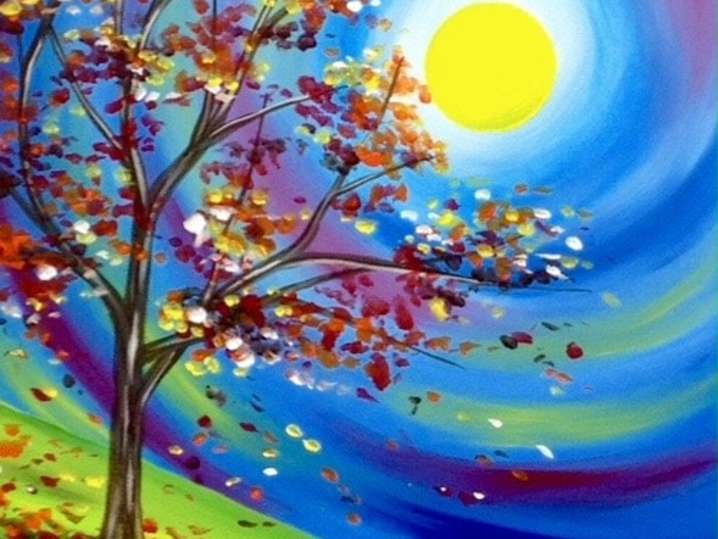 Paint and Sip - Full Moon in Fall - Tampa | Classpop!