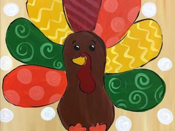 Paint and Sip - Adorable Thanksgiving Turkey - Houston | Classpop!