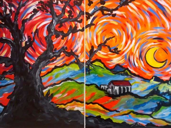 Paint and Sip - A Van Gogh-Inspired Landscape - Denver | Classpop!