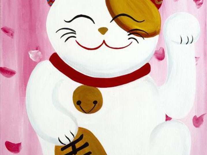 Paint and Sip - Maneki-Neko Cat - Houston | Classpop!