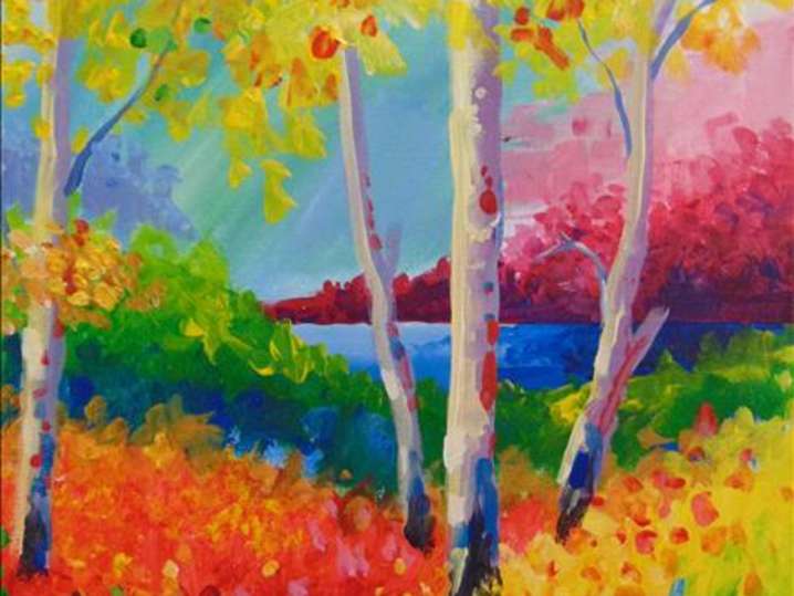 Paint and Sip - Fantastic Rainbow Trees - Denver | Classpop!