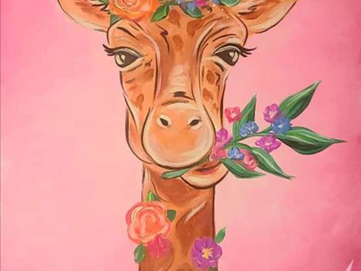 Paint and Sip - Floral Giraffe - Austin | Classpop!