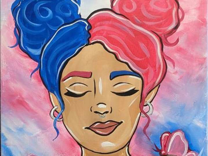 Paint and Sip - Two-Tone Portrait - Pearland | Classpop!