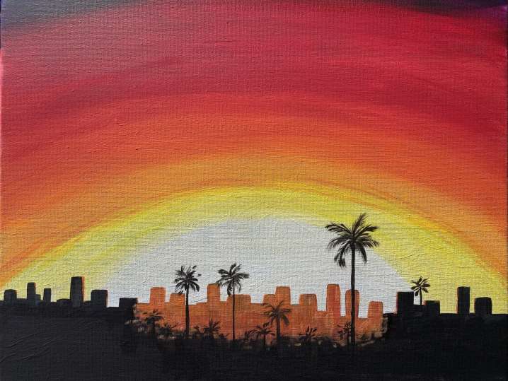 Paint and Sip - Sunset Cityscapes - Orange County | Classpop!