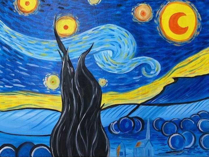 Paint and Sip - Another Starry Night - Orange County | Classpop!