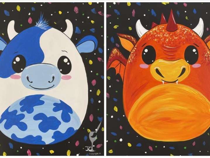 Paint and Sip - Kids Paint Animals - Baytown | Classpop!