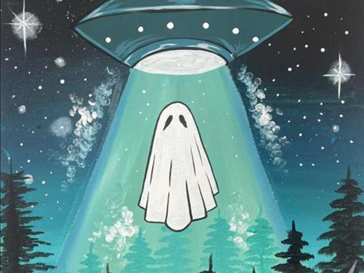 Paint and Sip - Galactic Ghost Adventure - Baytown | Classpop!